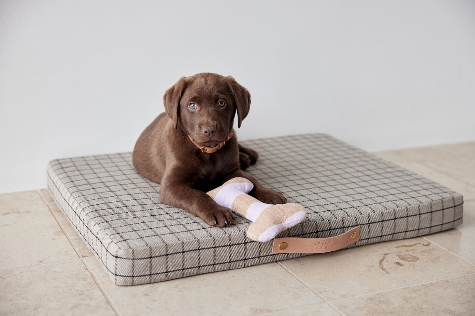 Milo Grid Dog Cushion oyoy.us